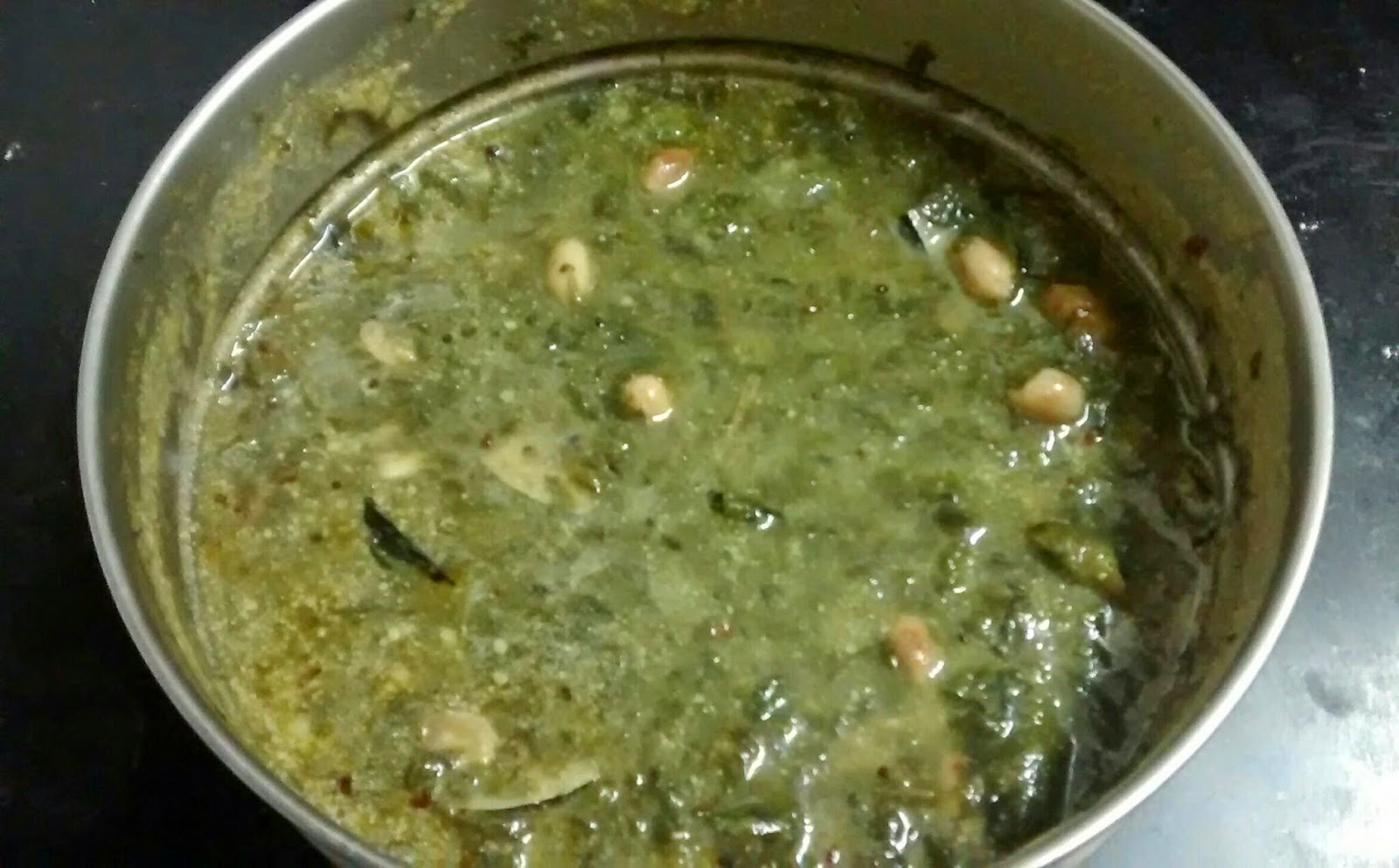 Delicious Recipes By Bina: Palakchi Patal Bhaji\ Spinach leaves curry