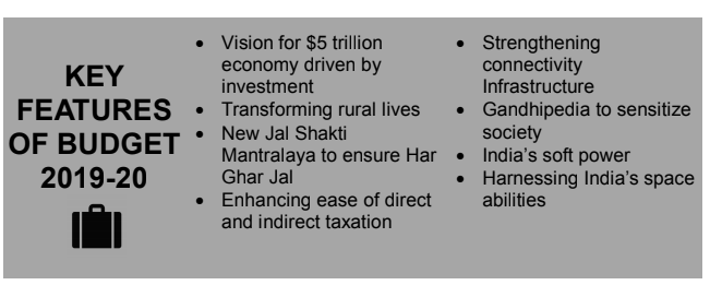 Key Features of Indian Budget 2019 PDF - VISION