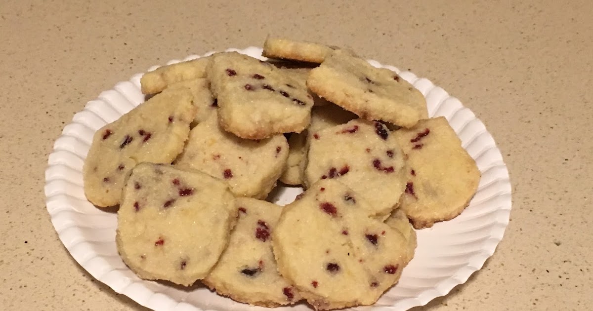 BJ Brinker's Home Cooking: Cranberry Orange Shortbread Cookies.