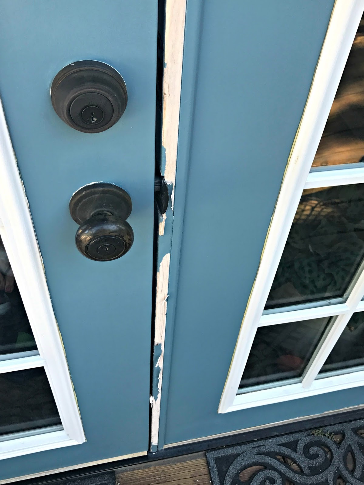 Our beautiful back door transformation! | Thrifty Decor Chick | Thrifty ...