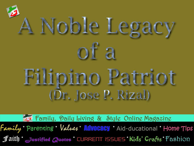 FDLS Online Magazine: Dr. Jose Protacio Rizal – Philippines' National Hero