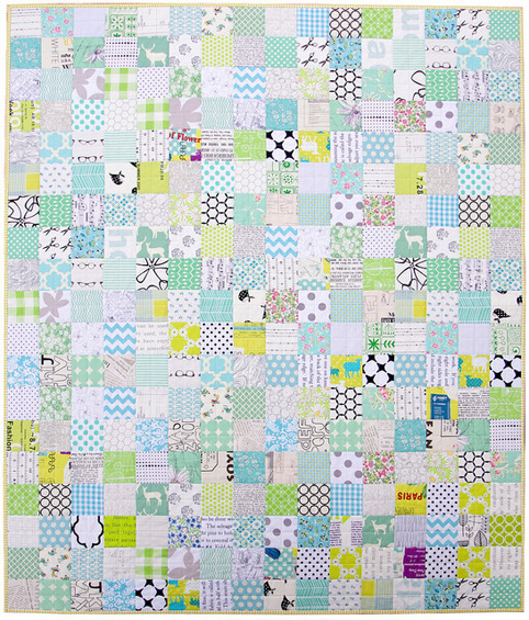 Red Pepper Quilts: A Minty Green Patchwork Quilt
