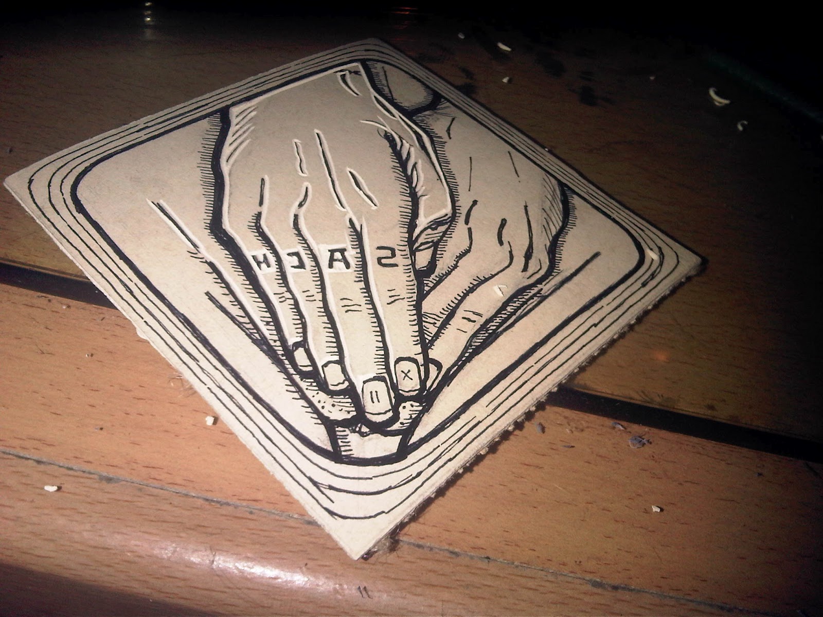 Pieldetinta: Linografia ( " Tus manos " - Prima parte)