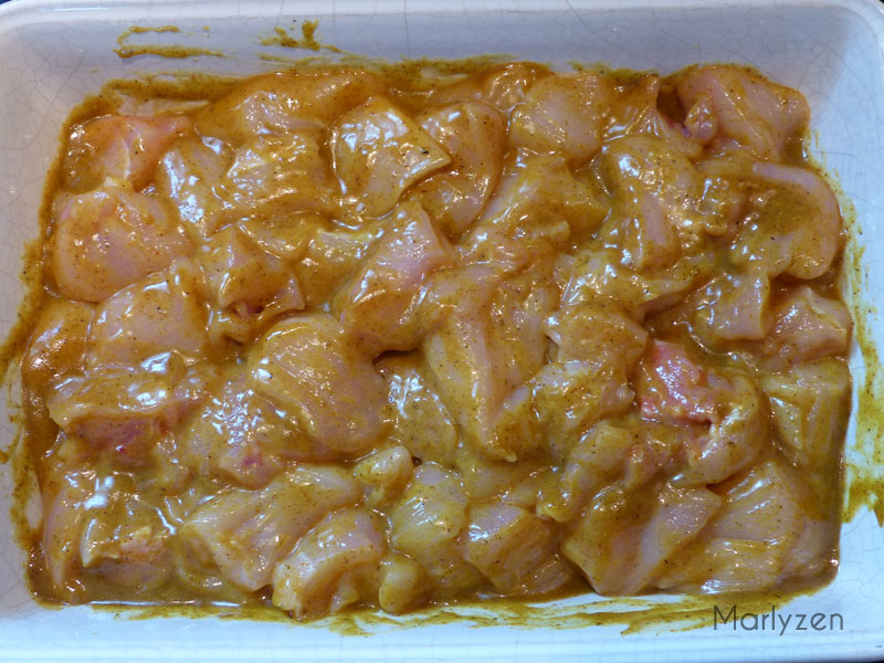 Marlyzen, cuisine revisitée: Brochettes de poulet mariné aux épices