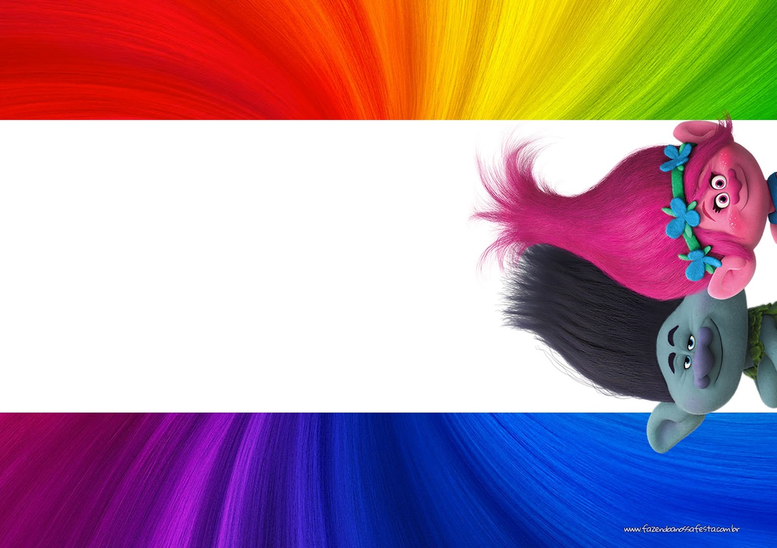 Trolls: Free Printable Invitations. - Oh My Fiesta! in english