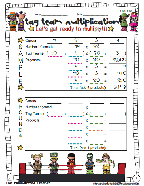 The Polka-dotted Teacher: Let's Get Ready to Multiply!