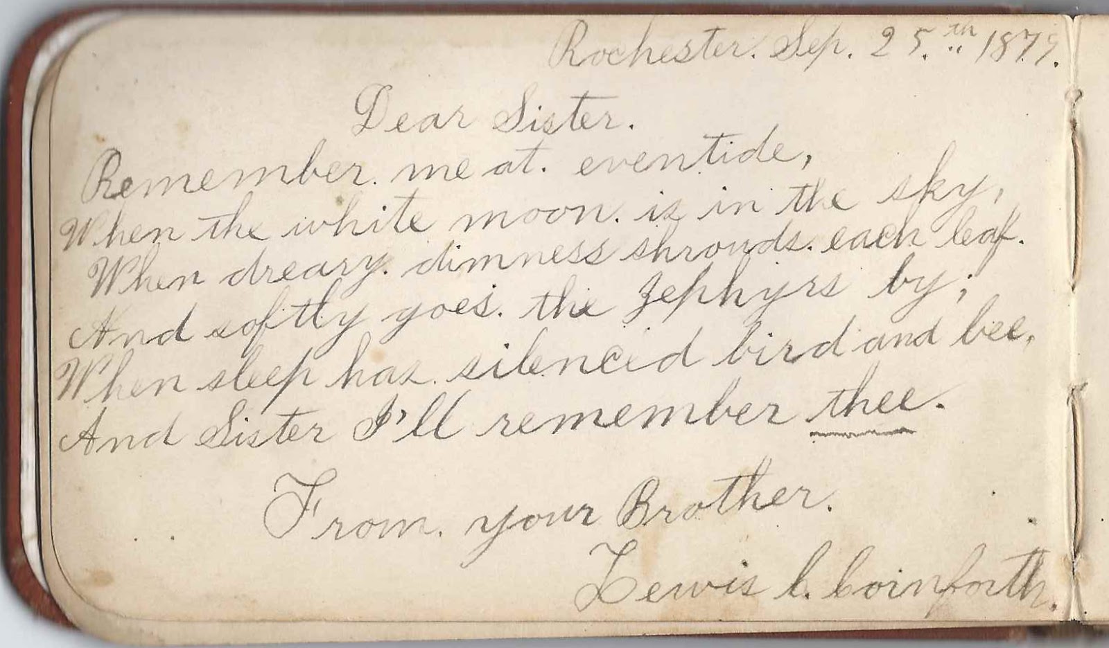 Heirlooms Reunited: 1879-1880s Autograph Album of Ida May Stephenson of ...