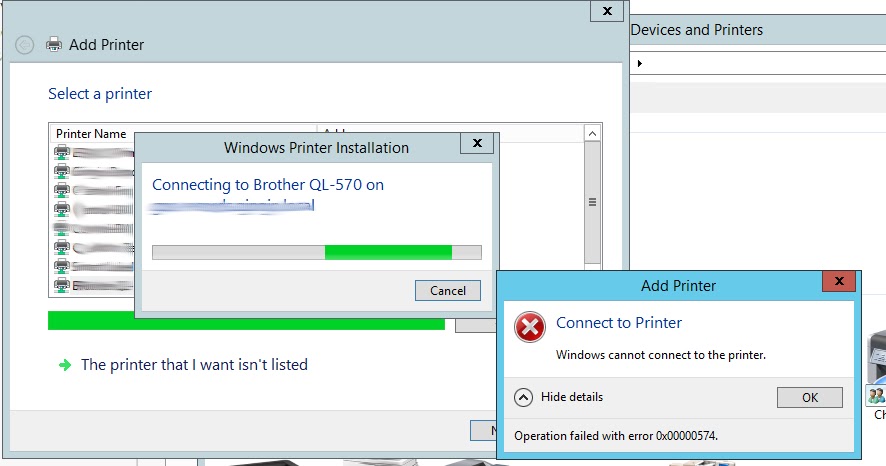 Adam Arkwright | Technical Blog: Error connecting to shared printer