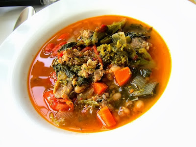Bossy Soup: Broccoli Rabe, White Bean & Sausage