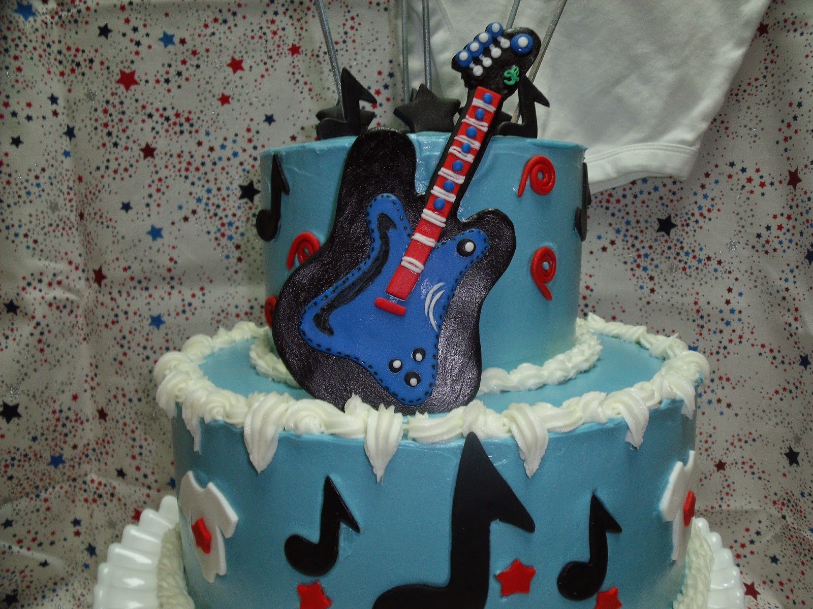 Pixies Cakery: ROCK-N-ROLL Baby Shower Cake