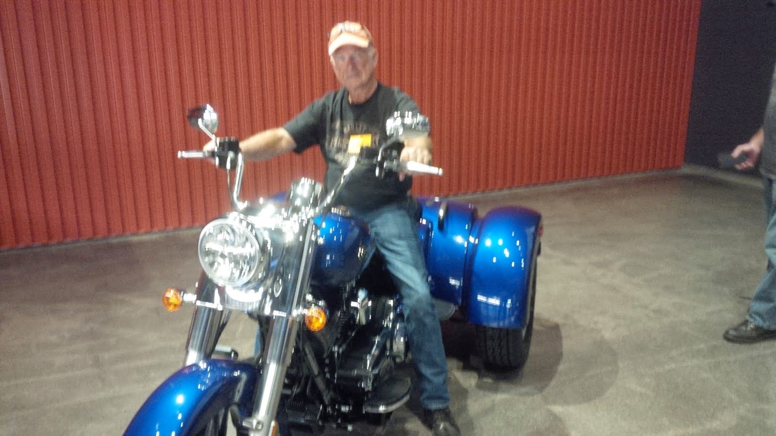 Motorcycle Adventure: Richard is checking out the past and the future.