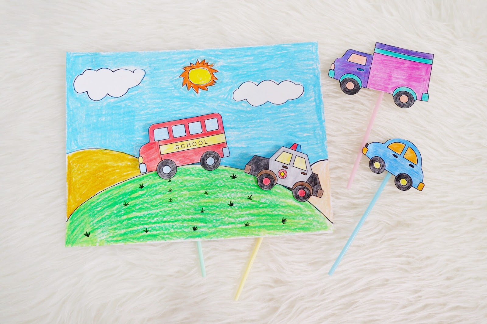 [FREEBIES] DIY Vehicle Puppet | gracemelia.com | Parenting Blogger ...