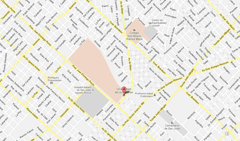 Como ir a la Universidad de La Matanza