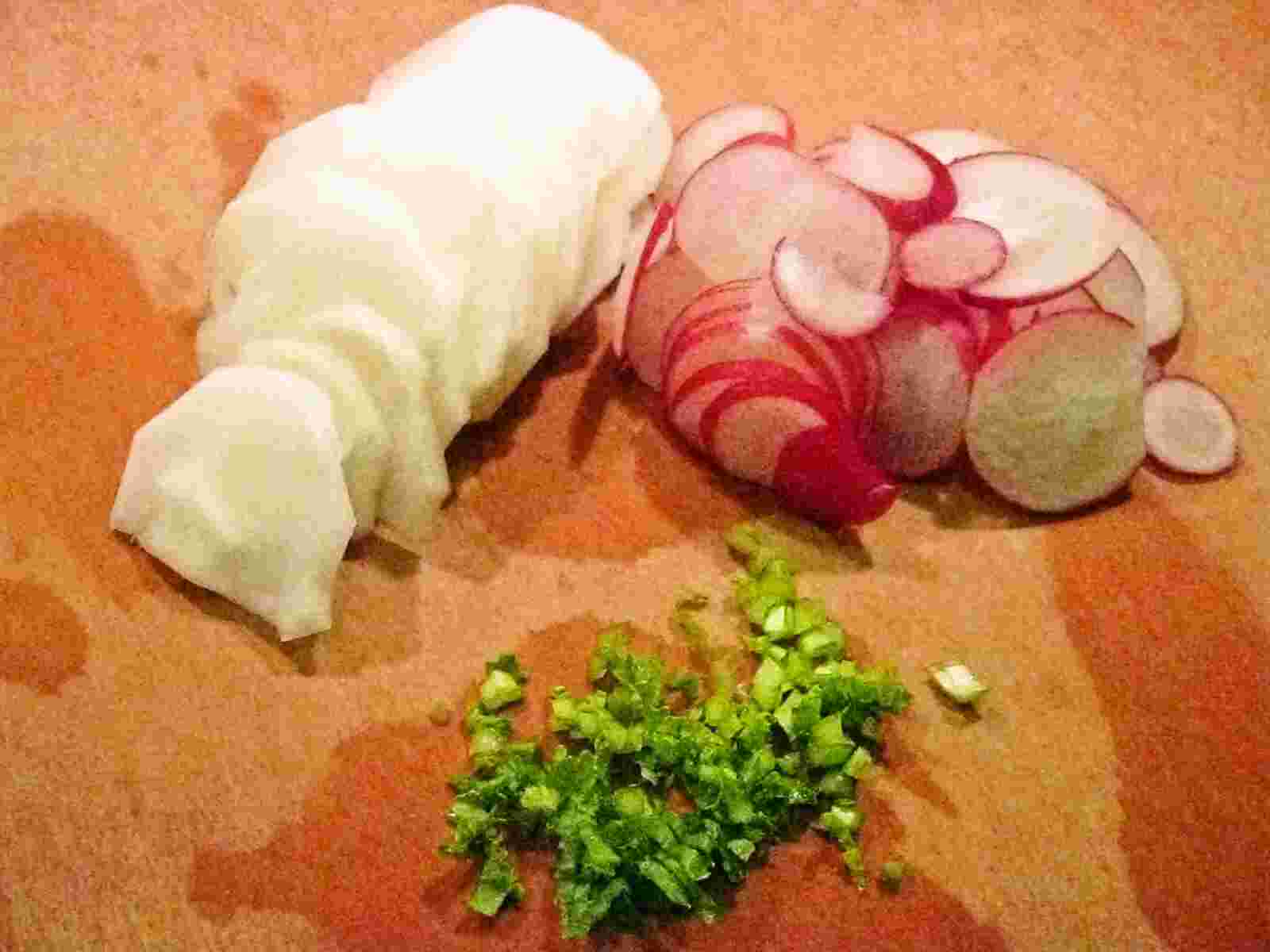 Recipes for Tom: Kabu to radisshu no yuzukosho sarada / Japanese turnip ...