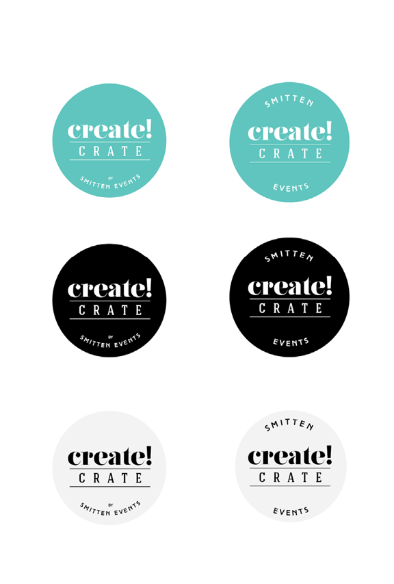 Logo Design - create! crate by Smitten Events - norococo