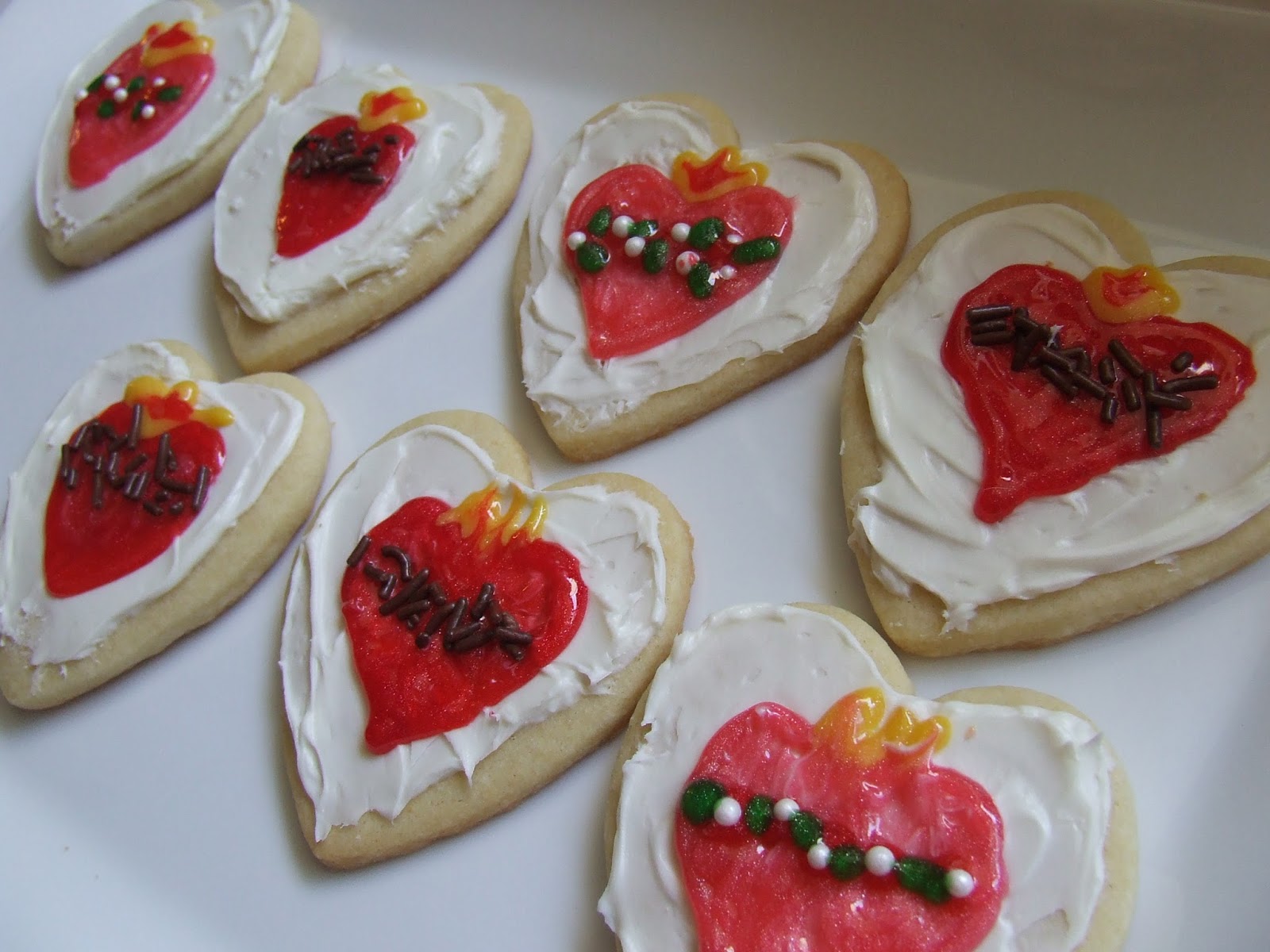 Waltzing Matilda: Sacred Heart and Immaculate Heart Cookies