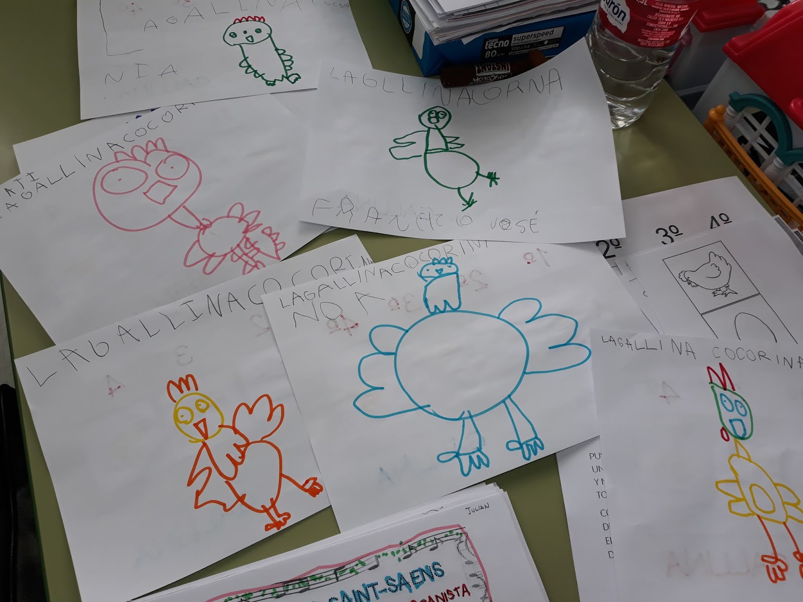 Aula Infantil Ana Belén: EL CARNAVAL DE LOS ANIMALES: GALLOS Y GALLINAS