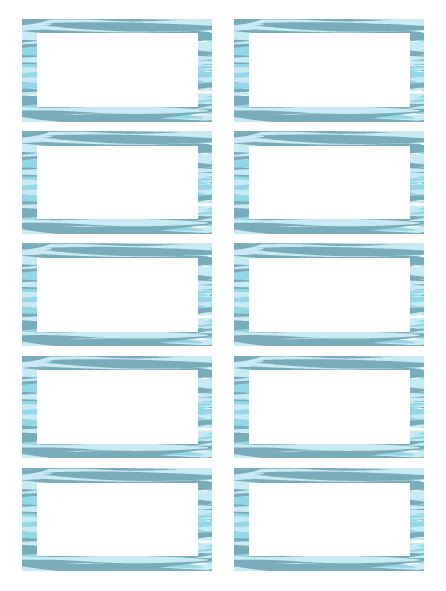 Blue Watercolor Labels {Free Printable}