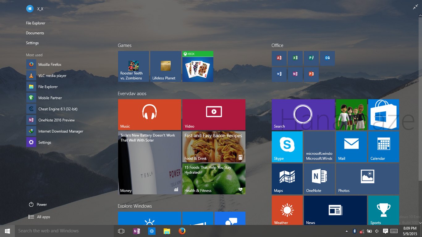 Tampilan Windows 10 TP Build 10074 - kucingtekno.com