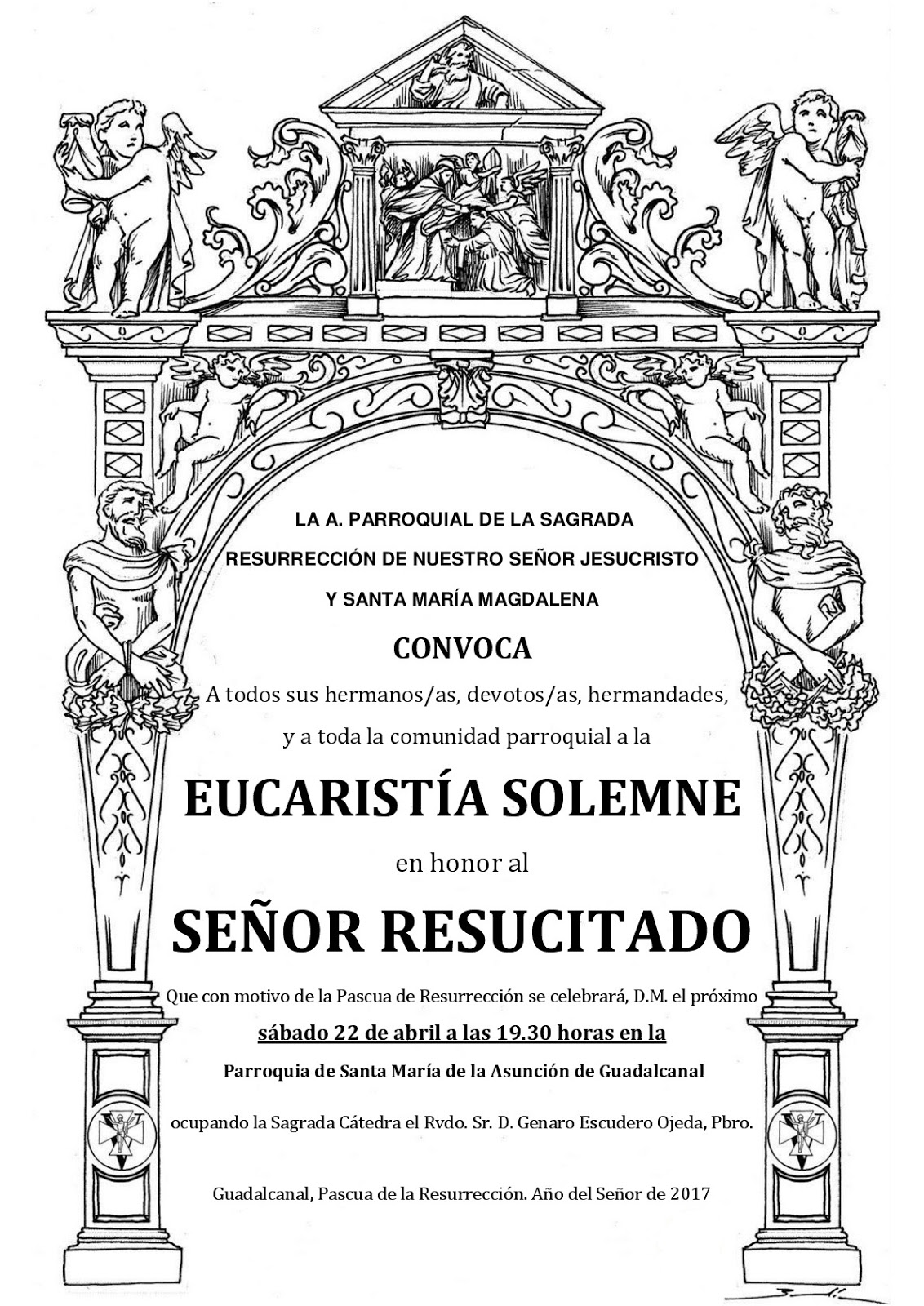 A. Parroquial La Resurrección: Eucaristía en honor al Señor Resucitado