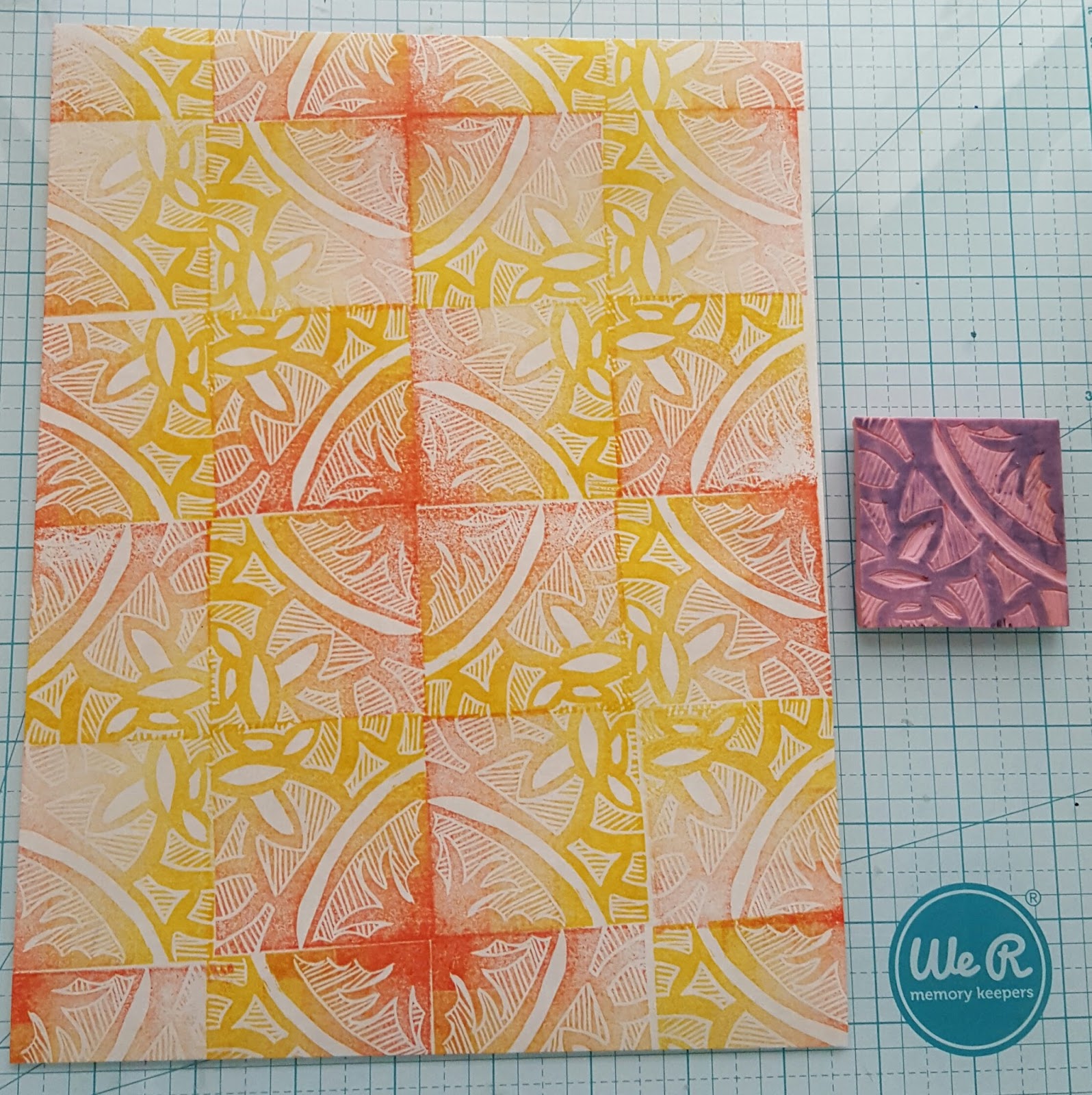 DAILY ART TANTRUMS: What's in my art journal? Quarter Repeat Stamps