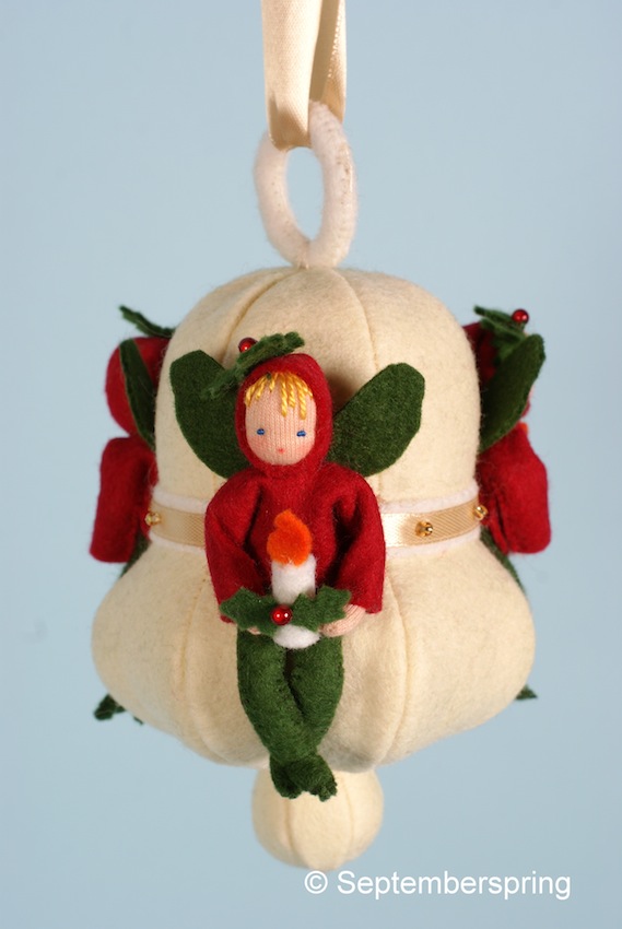 Septemberspring Galerie: Kerstklok met kerstelfjes