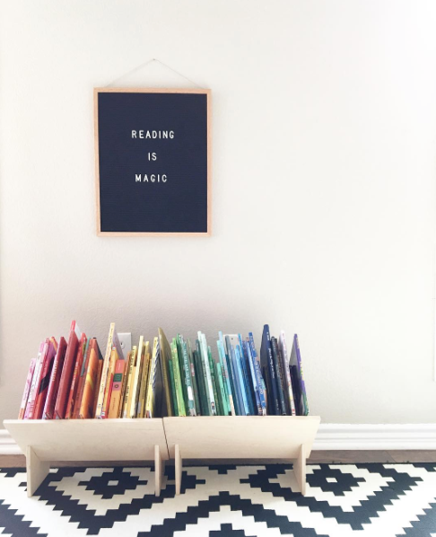 Tee & Penguin: Why We Love Organizing Books by Color