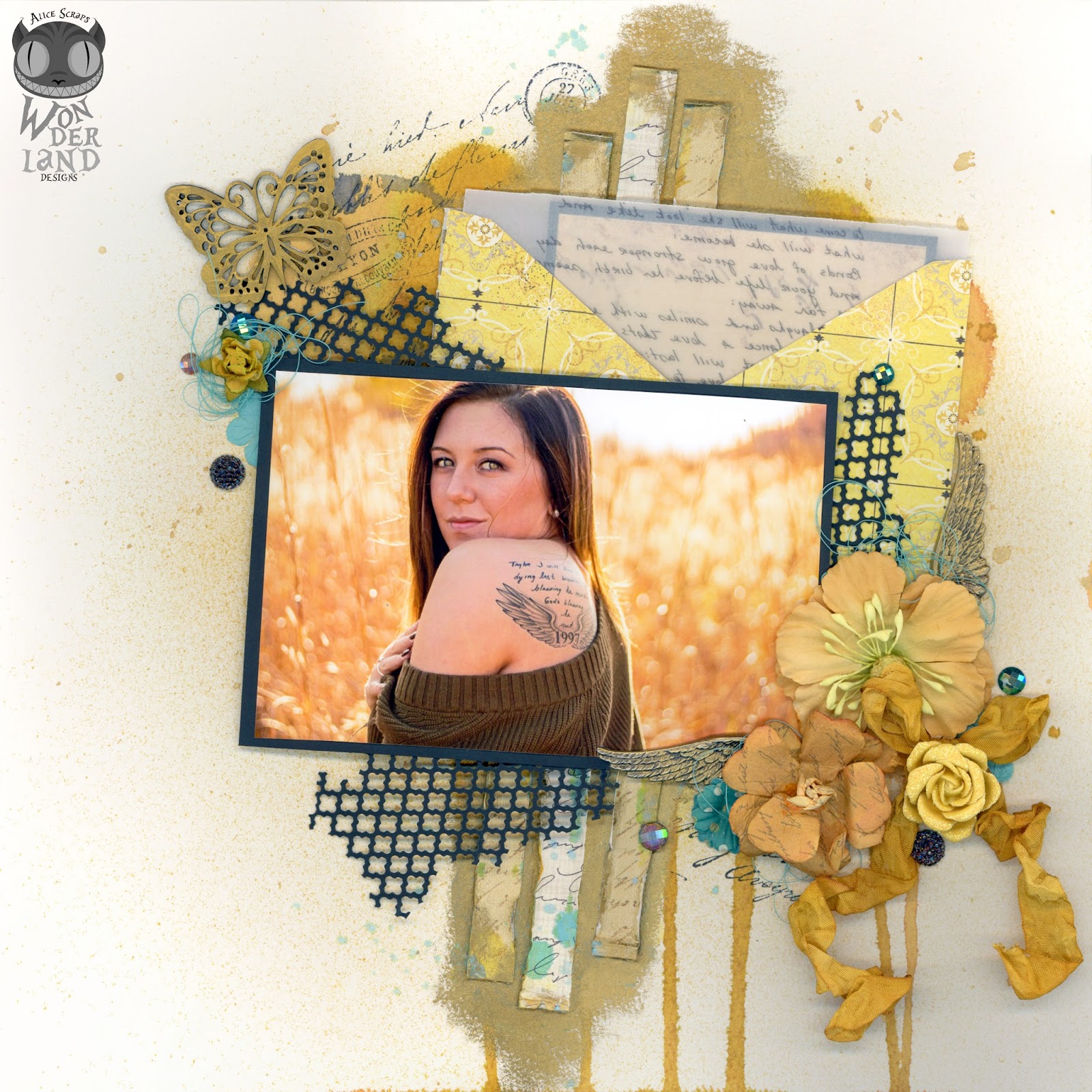 Angel: A Remembrance Scrapbook Layout - Alice Scraps Wonderland