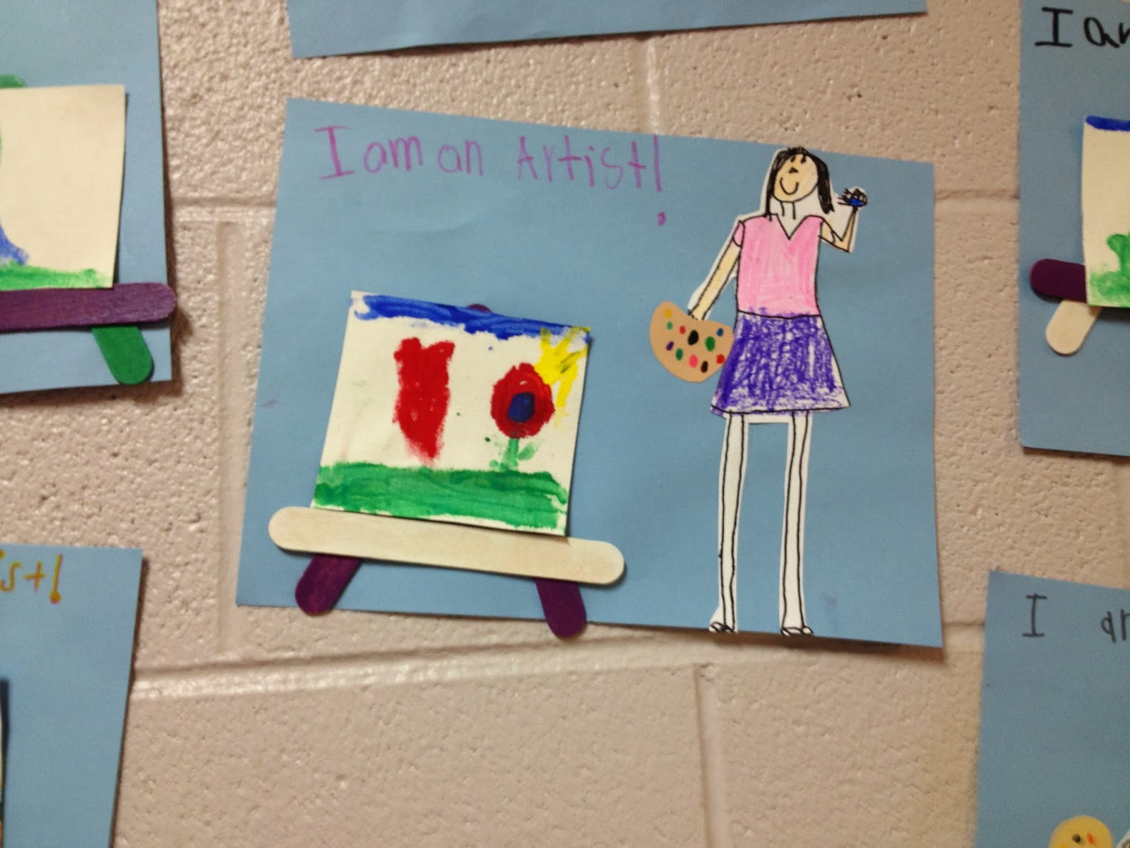 The Teacher with a Ponytail: I am an artist: Kindergarten!