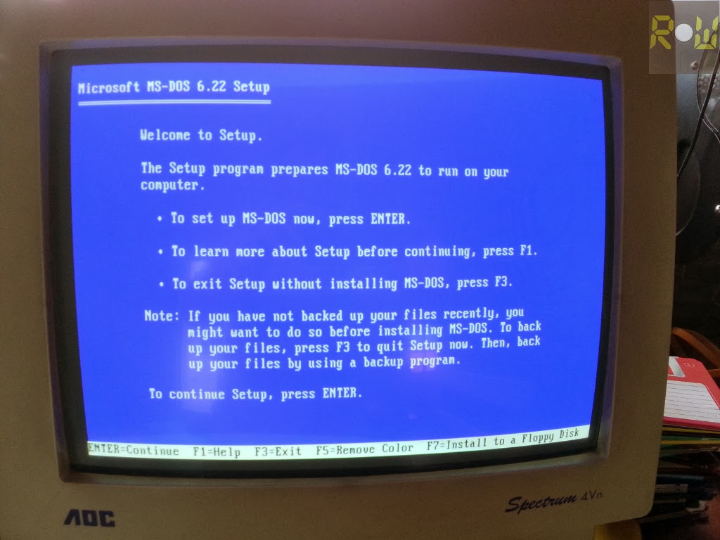 Ressuscitando um antigo 286 (Parte 3 – Instalando o MS-DOS 6.22)