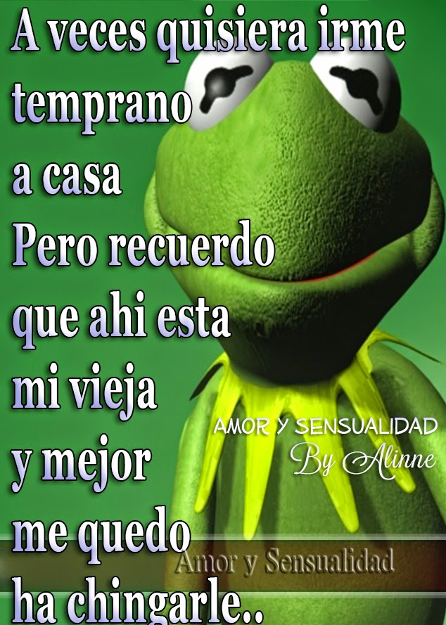 AMOR Y SENSUALIDAD: FRASES CON LA RANITA RENE