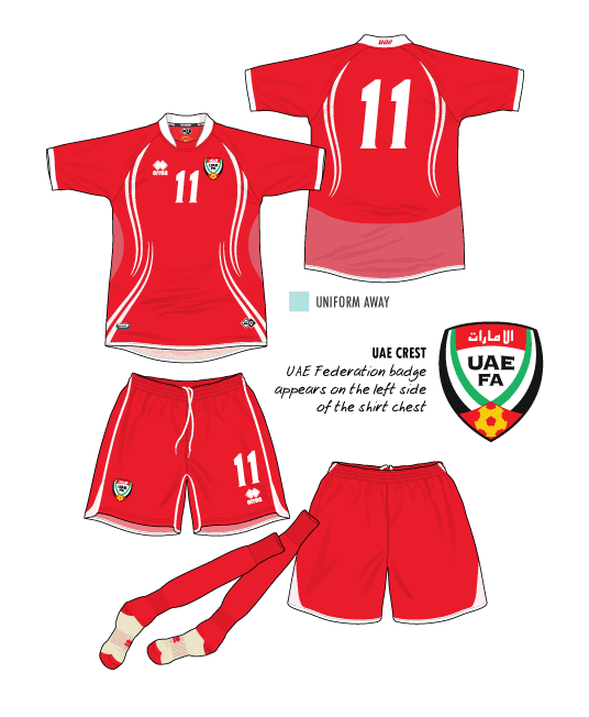 Football teams shirt and kits fan: United Arab Emirates Away kits 2011-13