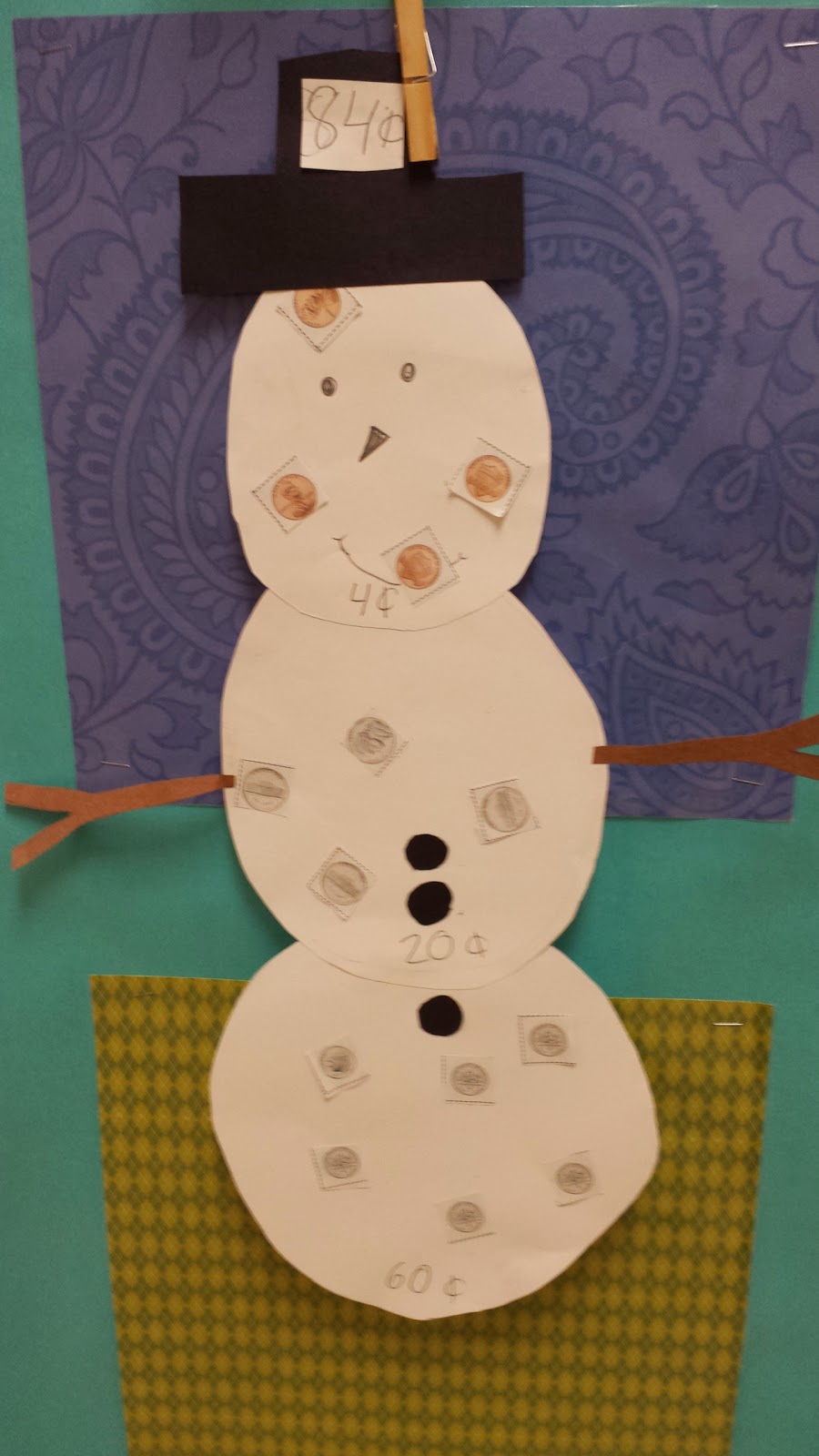 Little Lighthouse Learners: Coin Counting Snowman Craftivity