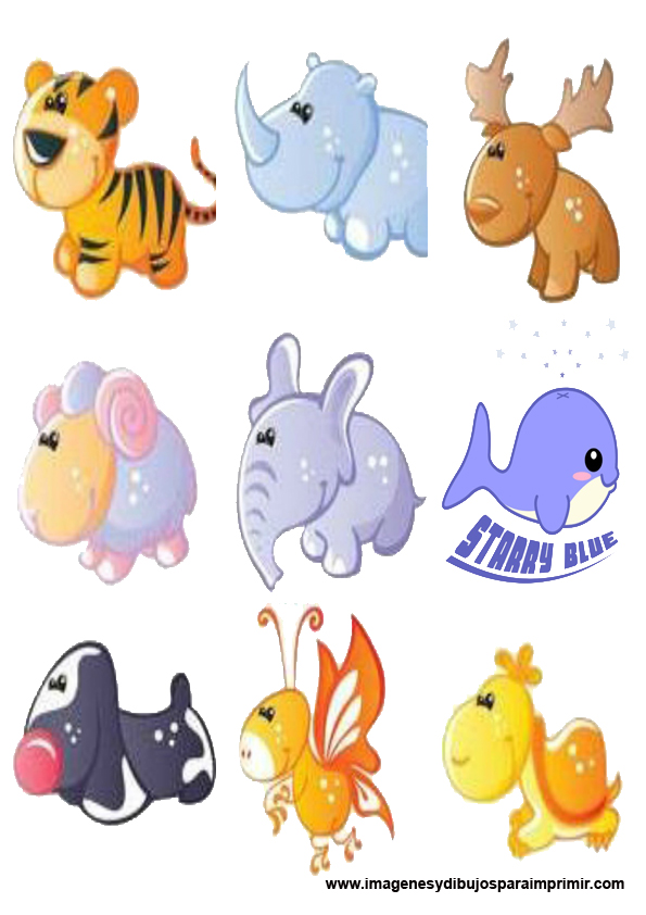 Stickers animalitos para imprimir-Colorear dibujos,letras, Actividades ...