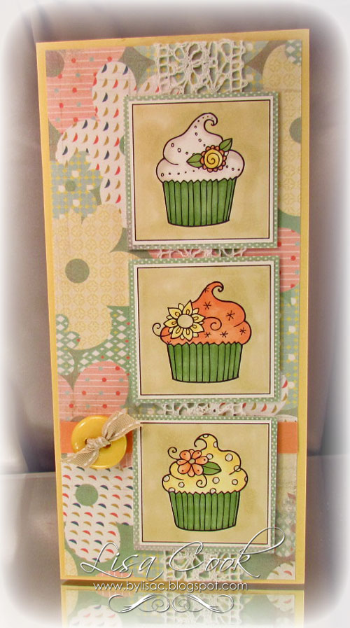 from crayons to Copics: card making ideas, free designs: Cupcake ...