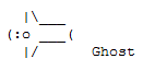 Halloween ASCII Art: Ghosts