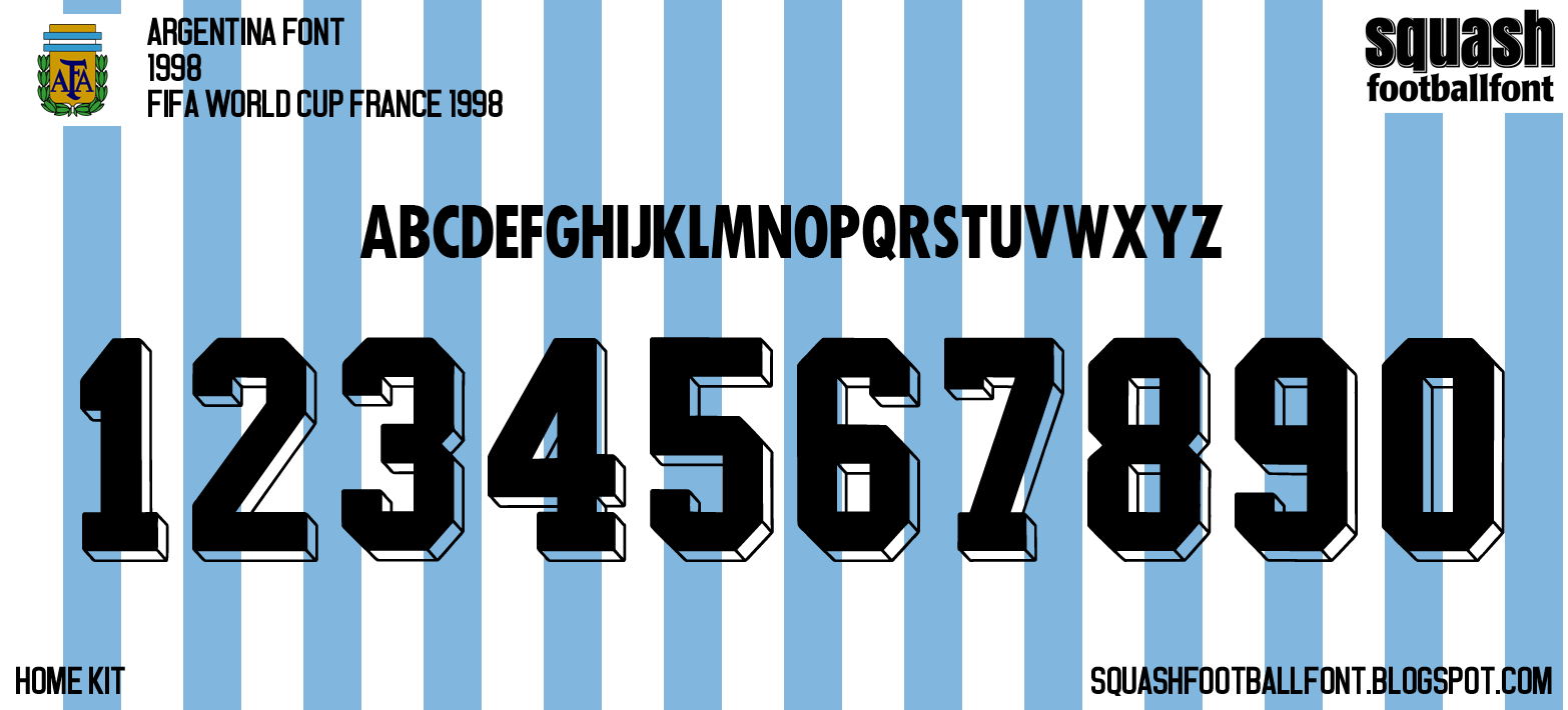 SFF: Argentina World Cup 1998 Font