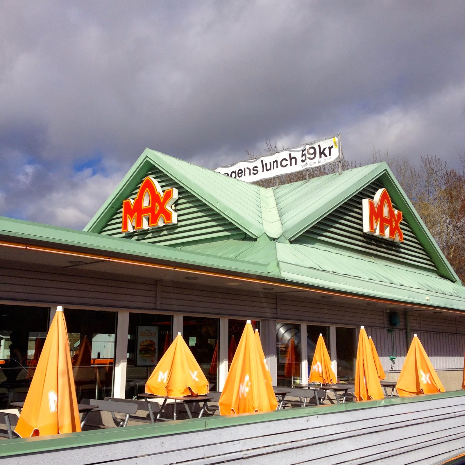 *: Lunch at Max Burger, Sweden