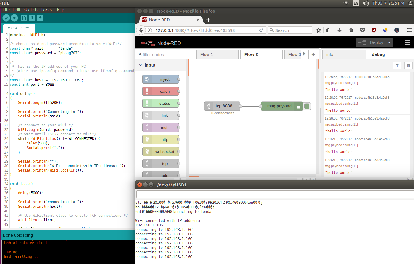 Demo 8 How To Use Tcp Ip With Arduino Esp32
