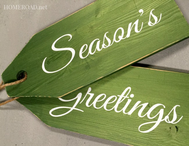 Reclaimed Wood Holiday Door Tags