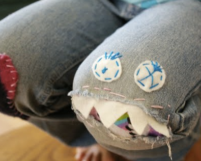 Monster Mouth Knee Patch