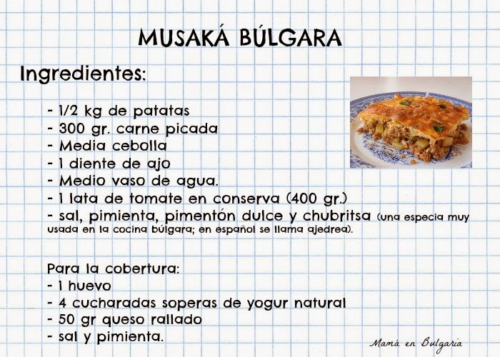 Musaká búlgara: receta paso a paso - Mamá española en Bulgaria