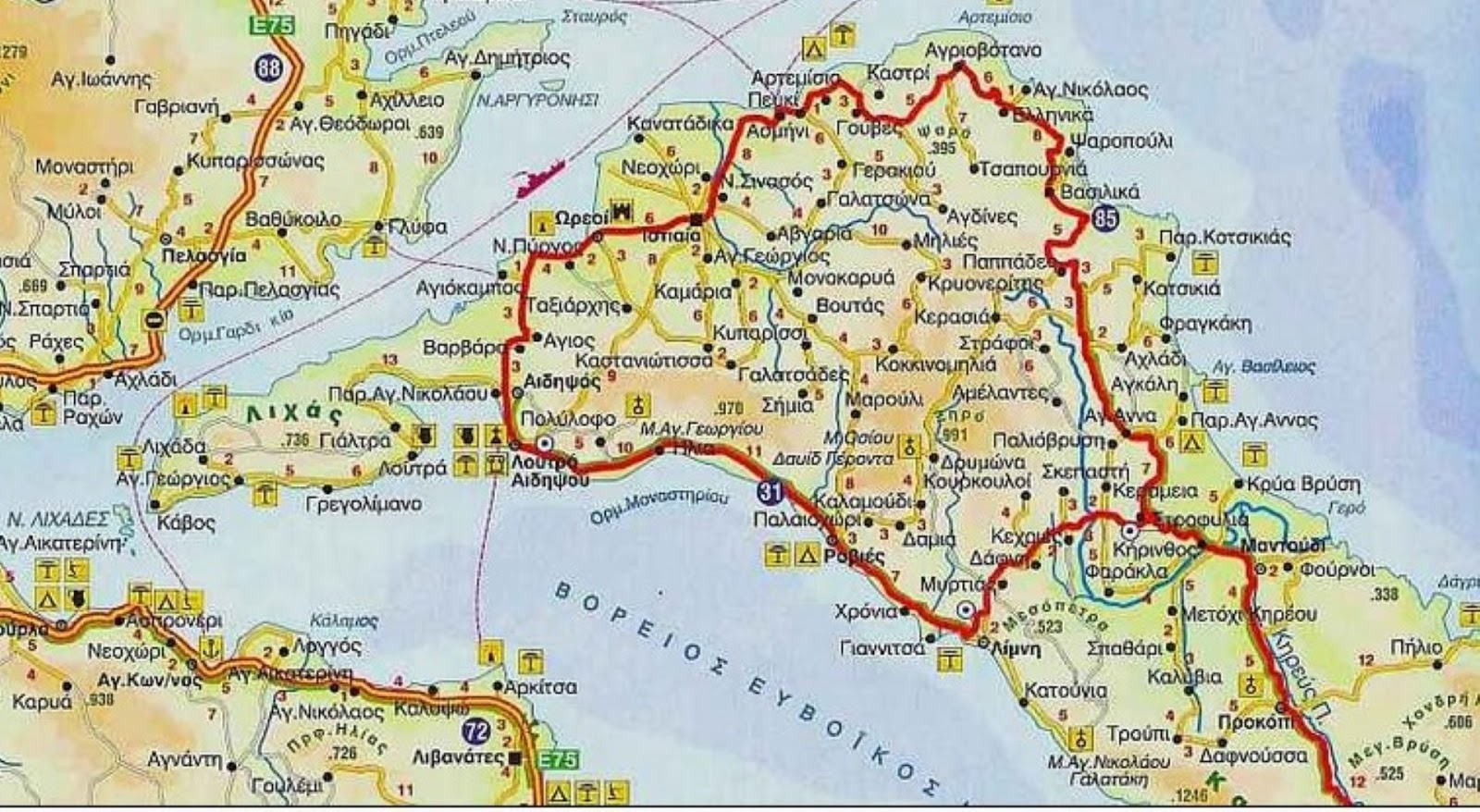 ΤΑΞΙΔΕΥΟΝΤΑΣ ...: BOΡEIA EYBOIA ΔΙΑΚΟΠΕΣ 2018