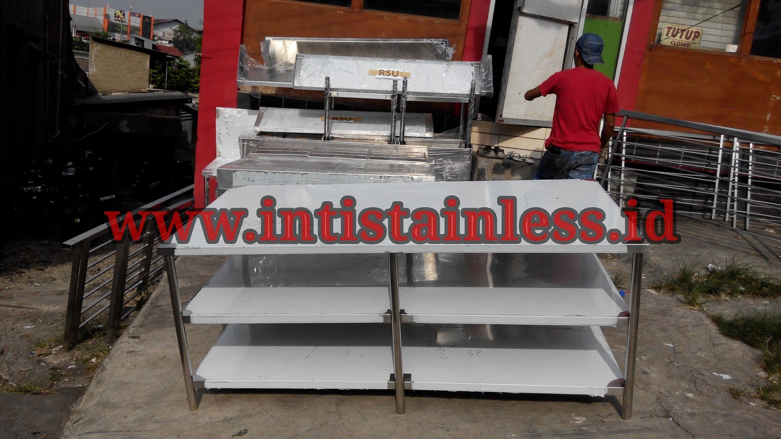 Jual Rak stainless / Rak penyimpanan / Tiers rack custom - Jual Meja ...