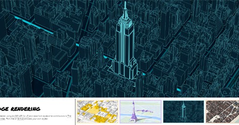 Maps Mania: Gorgeous 3D Edge Rendered Maps