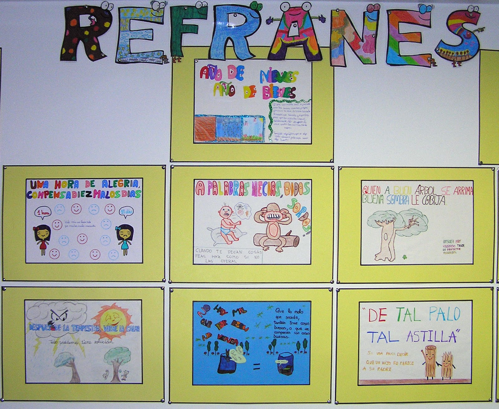 Cosas de niños para la escuela: LOS REFRANES: A 4ºA ELABORA SU PROPIO ...