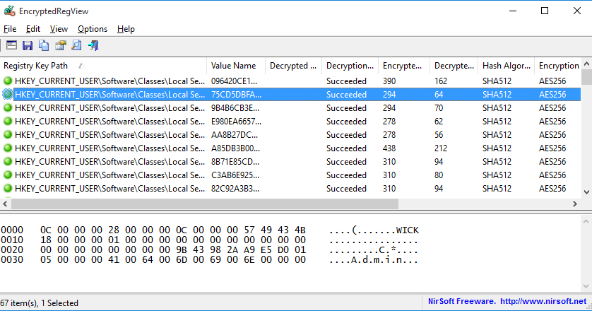 Portable Apps: EncryptedRegView