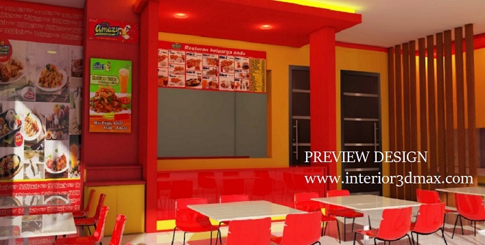Jasa desain 3d interior restoran fast food makanan siap saji - DESIGN ...