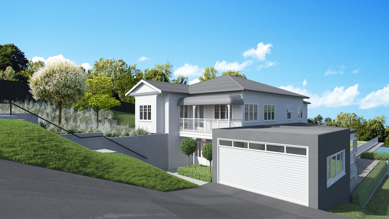 ARCHITECTURAL VISUALIZATION: LANDSCAPE ROAD