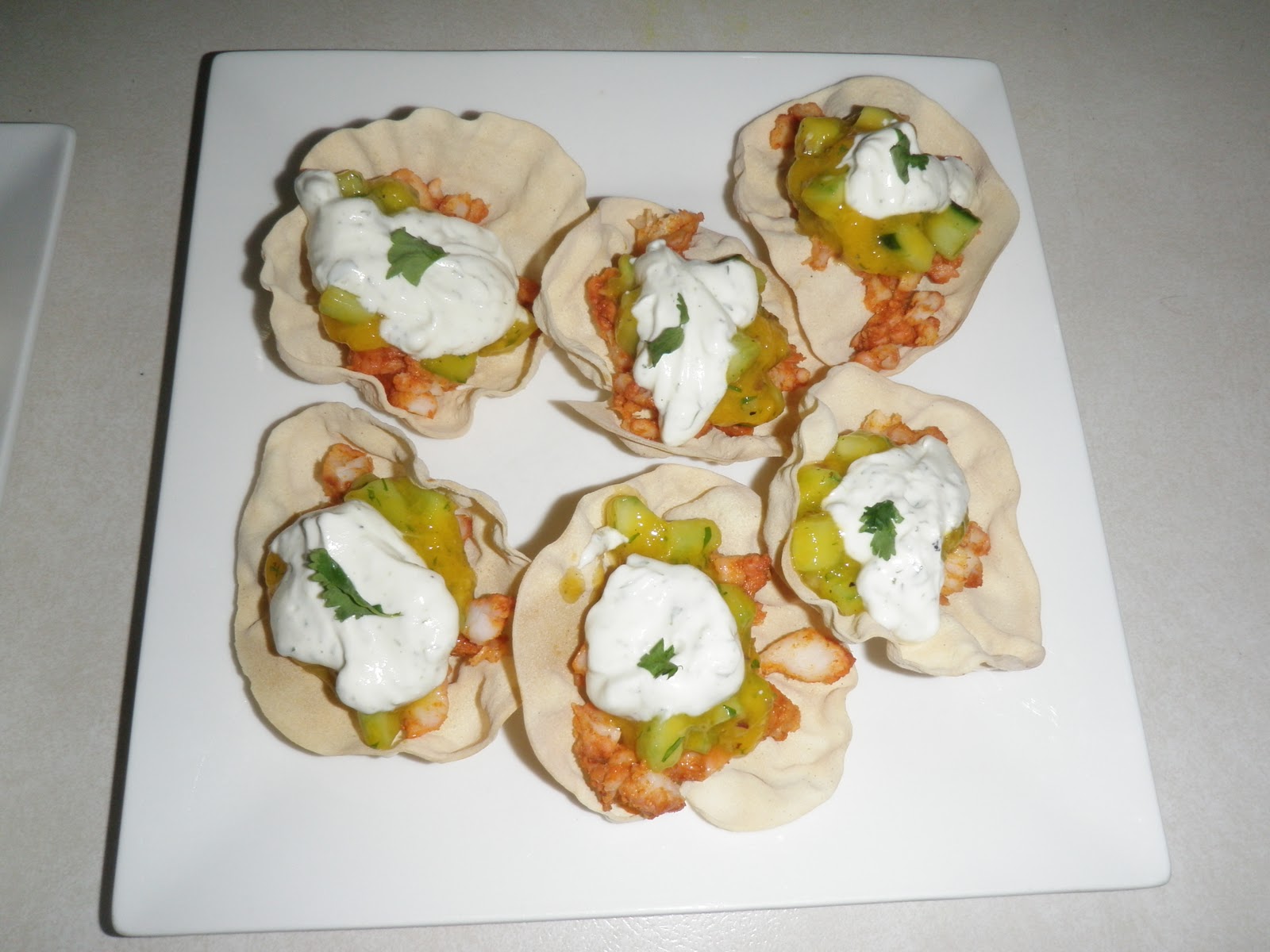 Jarrah Jungle: Prawn Mango Pappadums